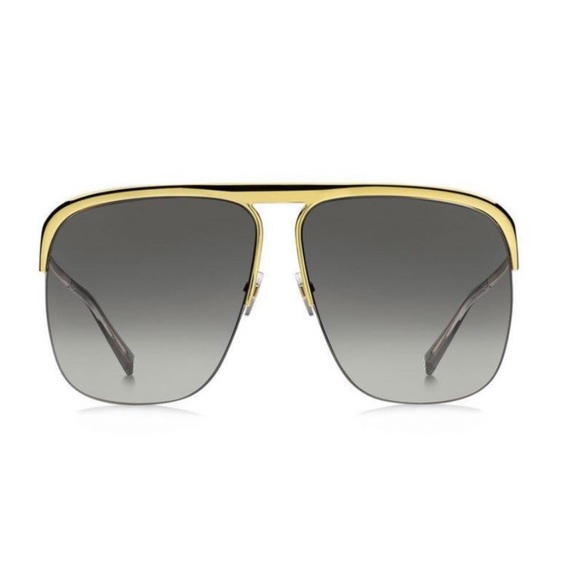 Givenchy | Accessories | Givenchy Goldgrey Shield Aviator Oversized ...